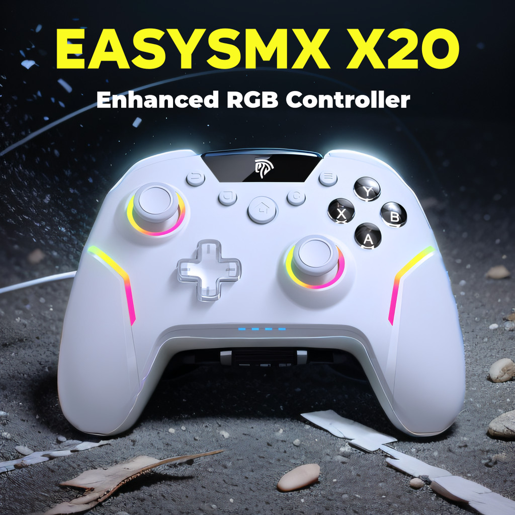 Jual EasySMX X20 RGB Wireless Gamepad Bluetooth Gaming Controller Compatible with PC/NS/TV/Phone ...