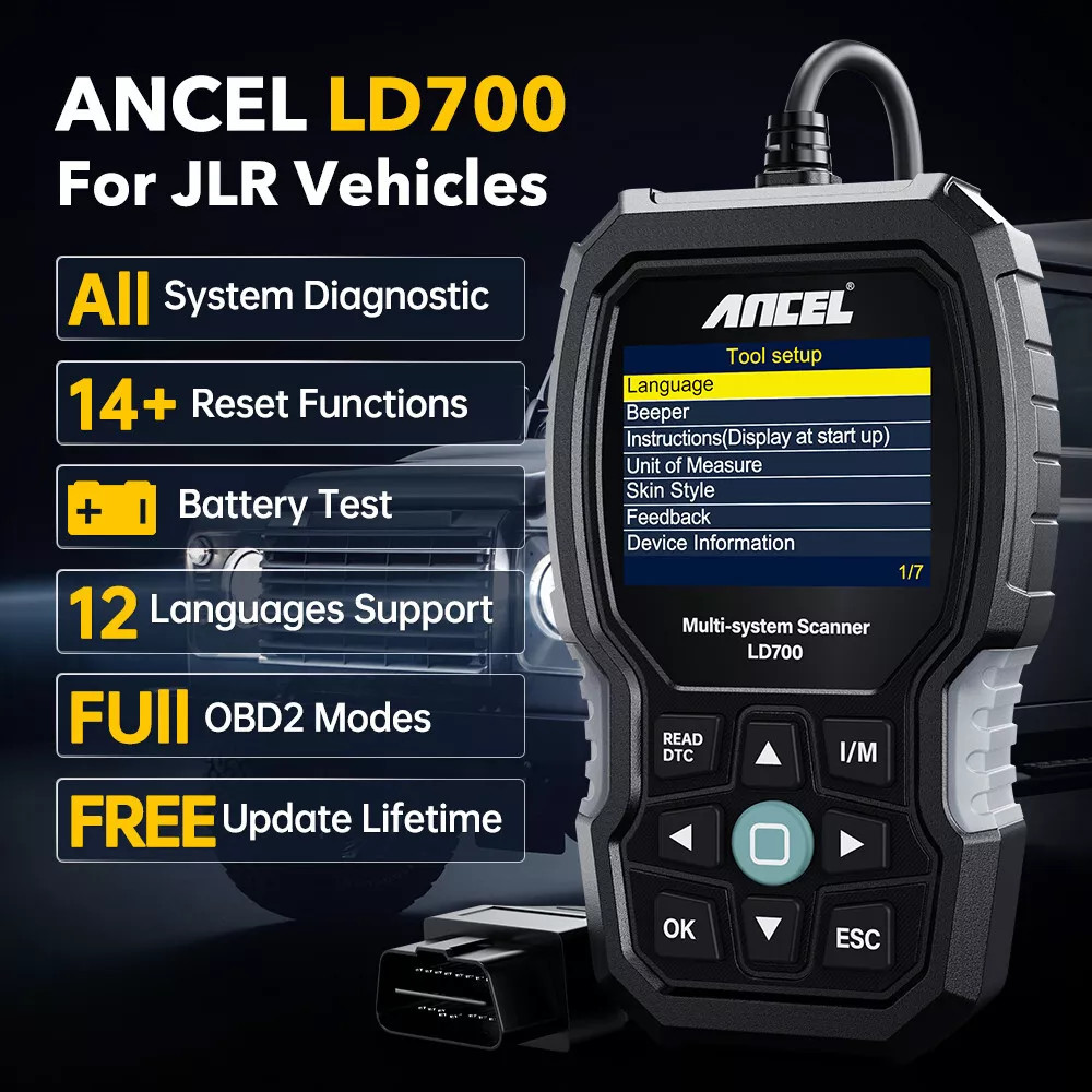 Jual ANCEL LD700 For LAND ROVER JAGUAR OBD2 Scanner All System ...