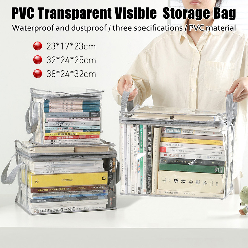 Jual Foldable Tas Penyimpanan Buku Transparan Kantong Lipat Organizer ...