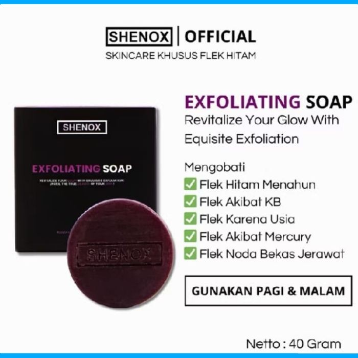 Jual Shenox Skincare Exfoliating Soap Sabun Flek Hitam BPOM | Shopee Indonesia