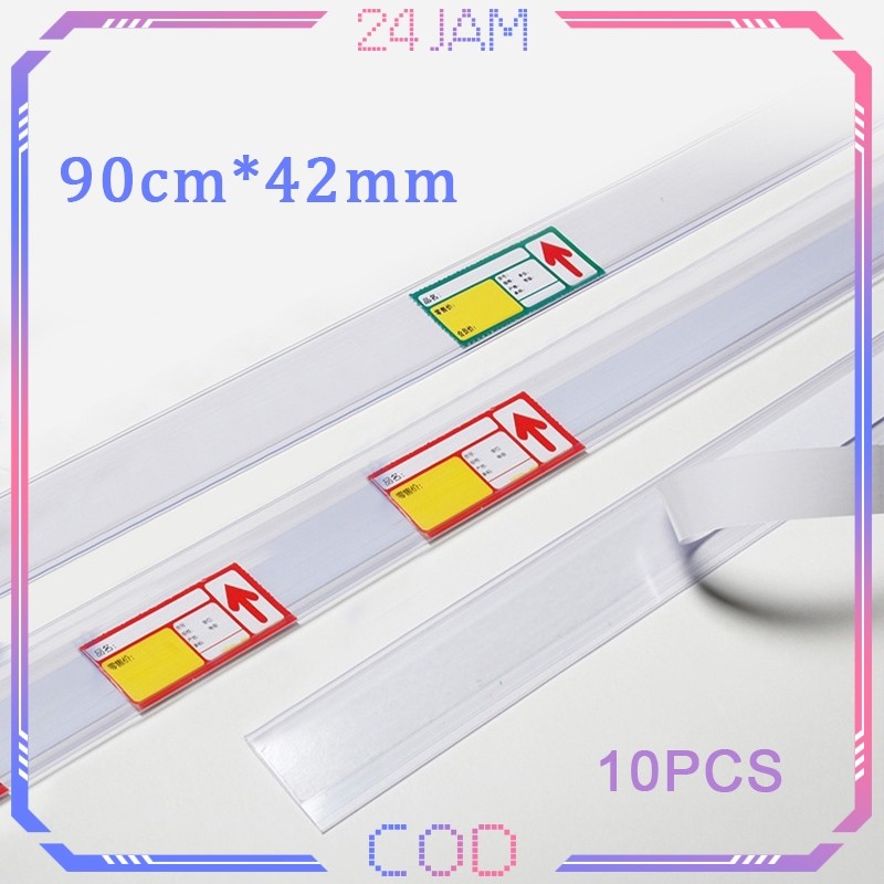 Jual 10pcs 90cm Label Rak Klip Tag Pemegang Label Supermarket Price ...