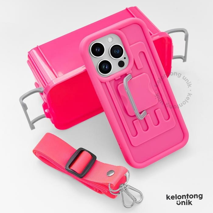 Jual KELONTONG UNIK | Container Box Silicone Case with Crossbody Strap ...