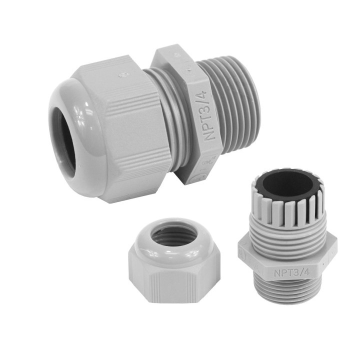 Jual Cable Gland PG-25 Hitam / Putih Kabel Glend Metal besi Merk FORT ...