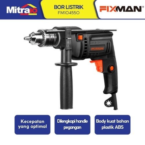 Jual Fixman Mesin Bor FM104550 13MM 500W Hitam | Shopee Indonesia