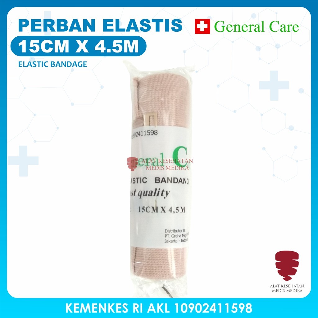 Jual Perban Elastis 6" High Elastic Bandange 15cm x 4,5m General Care ...