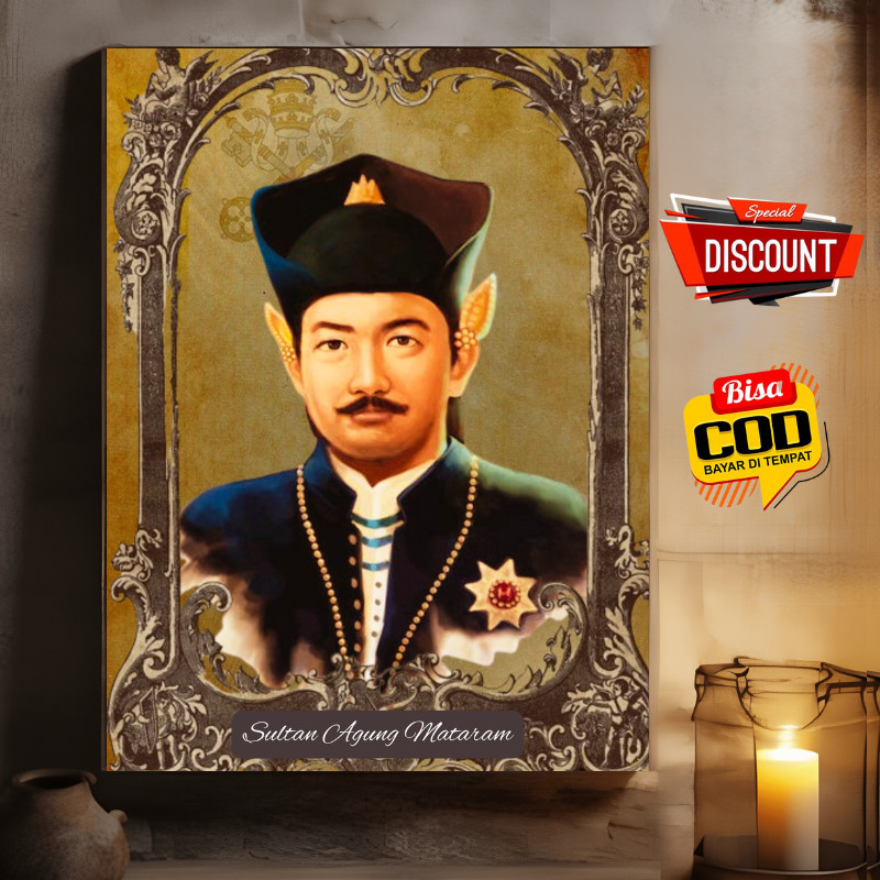 Jual Poster Sultan Agung Mataram Hiasan Dinding Dari Papan MDf | Shopee ...