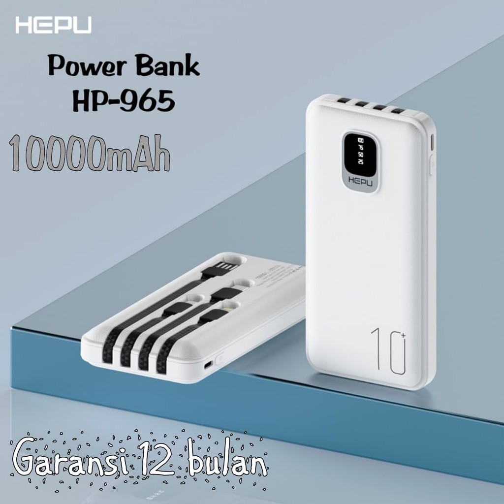 Jual Powerbank 10000mAh HEPU HP-965 Kompatibel Semua Tipe Handphone | Shopee Indonesia