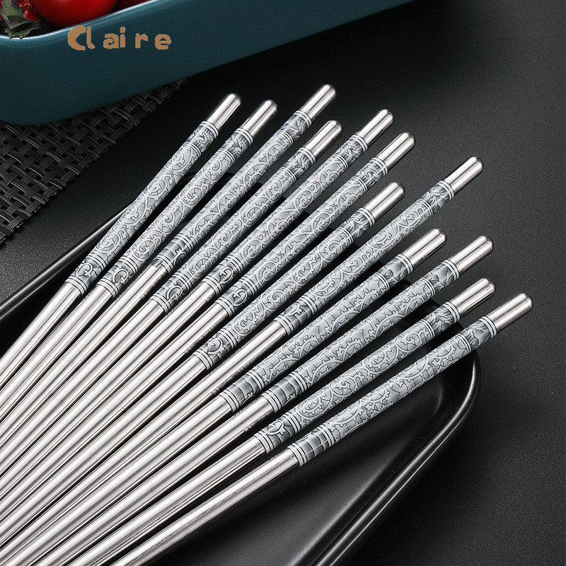 Jual 1Pcs Sumpit Stainless/ Sumpit Porselen Biru Makan Dan Putih ...