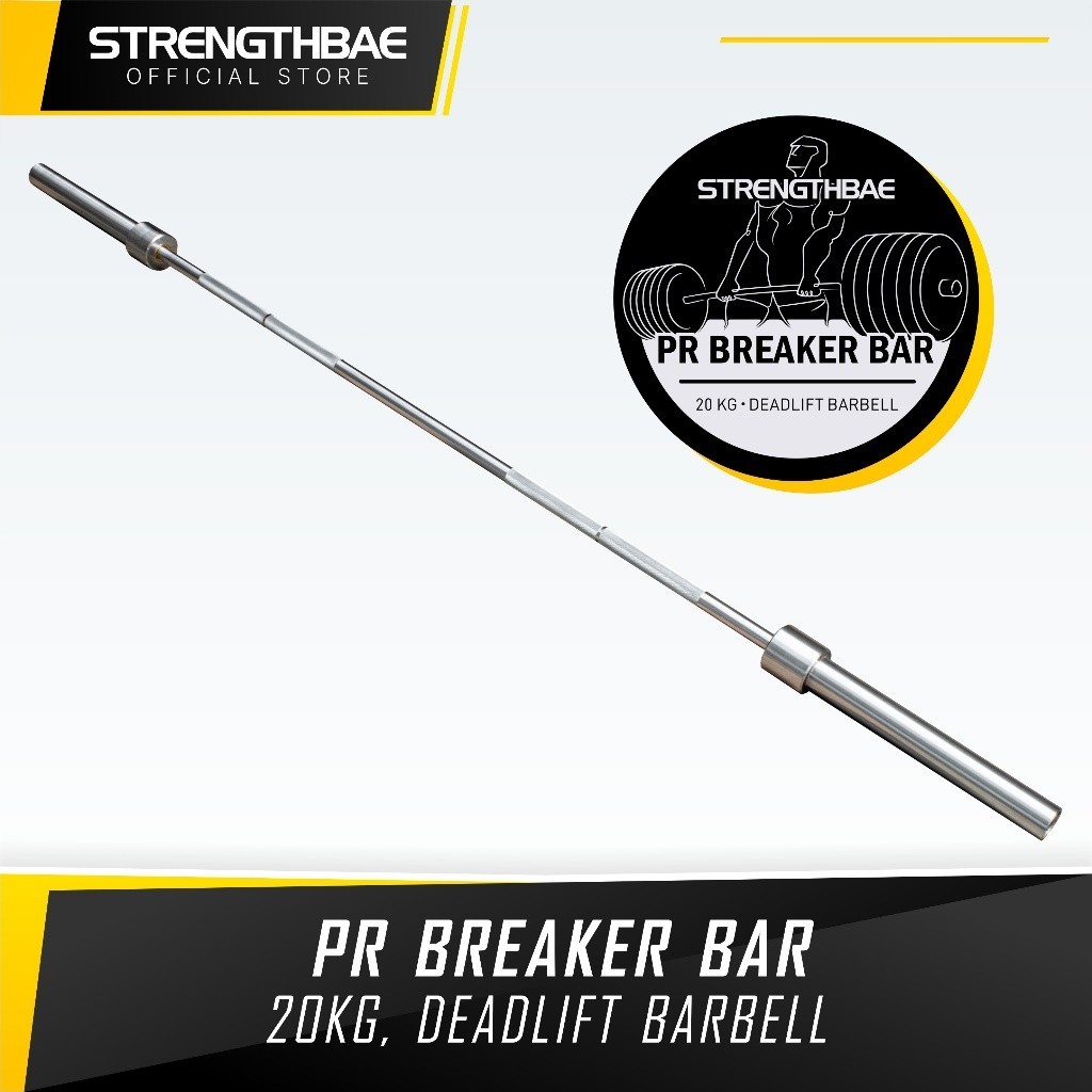 Jual Deadlift Bar STRENGTHBAE PR Breaker Powerlifting Barbell Non Stiff ...