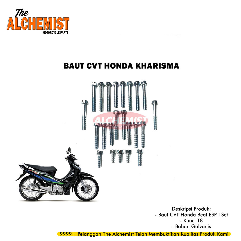 Jual Baut Motor Baut Block Mesin Karisma 125 1Set / Baud Block Mesin ...