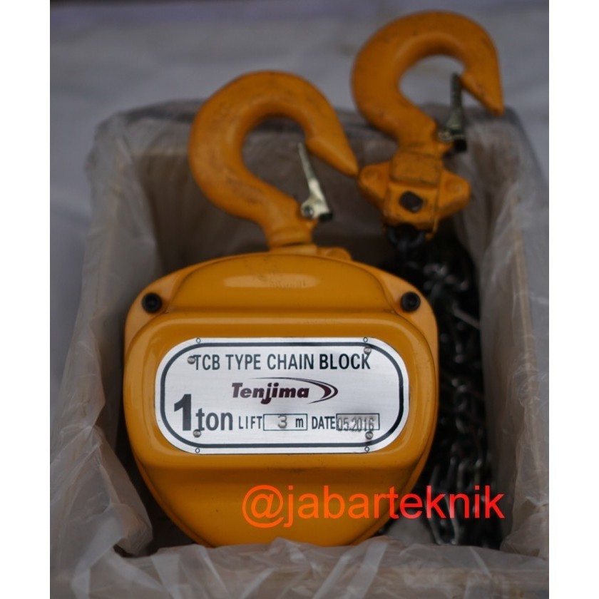 Jual CHAIN BLOCK 1 TON 10 METER Tenjima TAKEL 1 TON 10 METER | Shopee ...