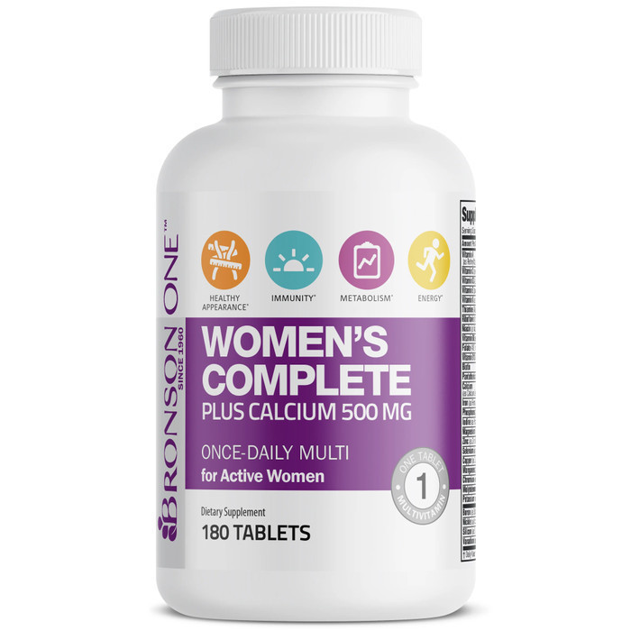 Jual Bronson ONE™ Women's Complete Once Daily + Calcium 500mg Multivitamin Multimineral ...