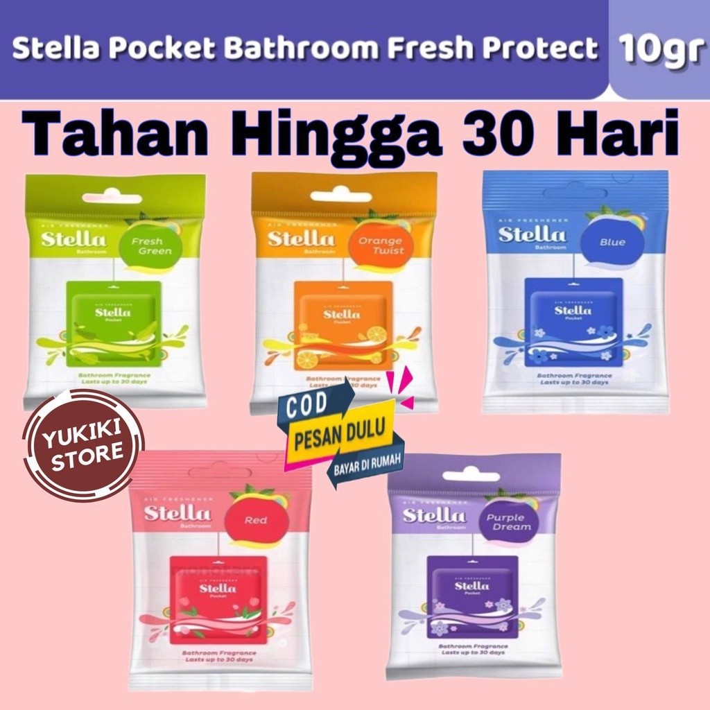 Jual Pengharum Ruangan Kamar Mandi Stella Pocket Air Freshener Bathroom ...
