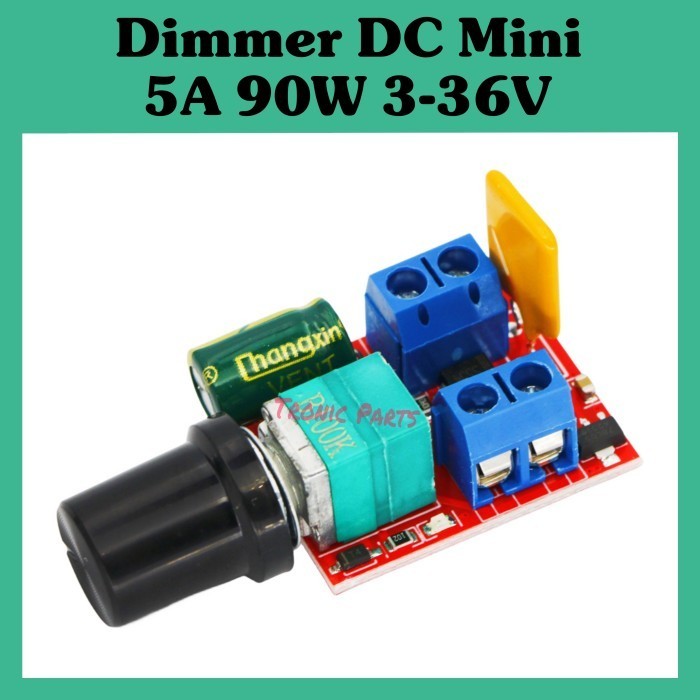Jual Mini Dimmer DC PWM Motor Speed 4.5-35V 5A Controller Lampu LED 90W | Shopee Indonesia