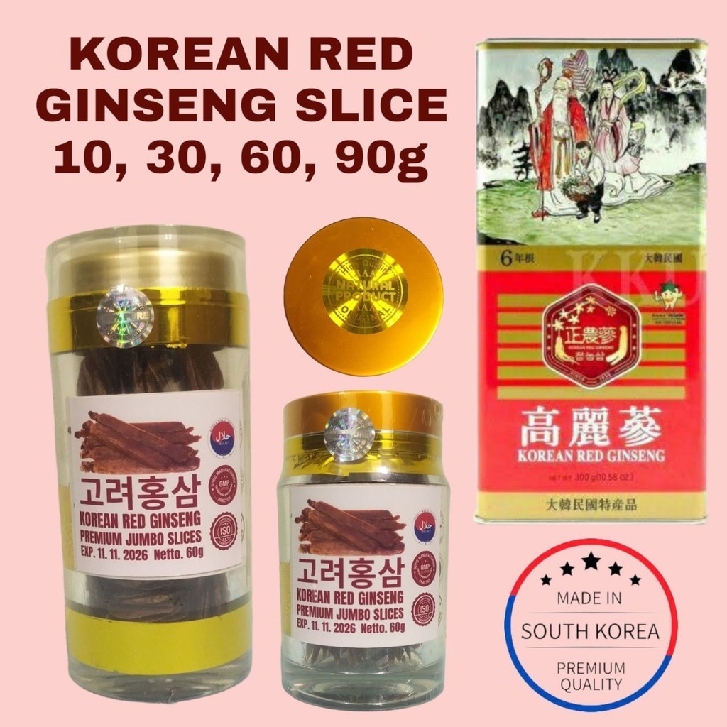 Jual KOREA RED GINSENG KOLESEM GINSENG MERAH PREMIUM SLICE JUMBO SIZE ...