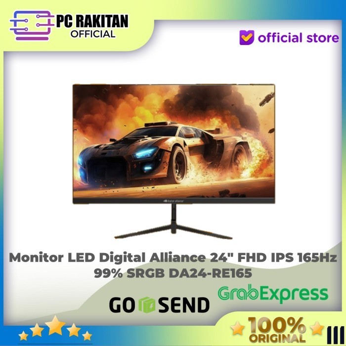 Jual DIGITAL ALLIANCE GAMING MONITOR 24 INCH IPS FHD 1080P 1MS 165HZ ...