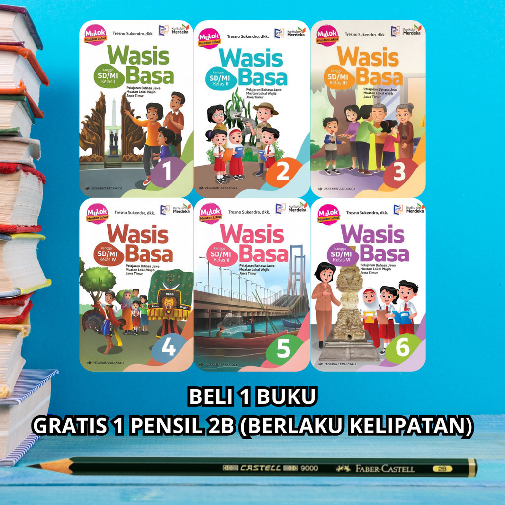 Jual Wasis Basa Kurikulum Merdeka SD/MI Kelas 1-6 Penerbit Erlangga | Shopee Indonesia