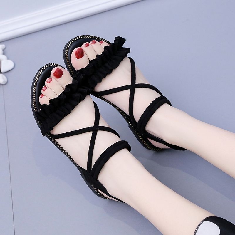 Jual Sandals for female students Korean version princess shoes ...