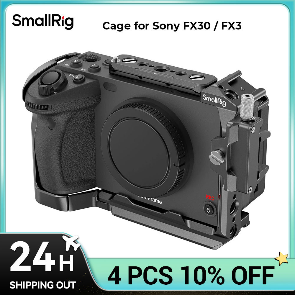 Jual SmallRig Cage for Sony FX30 FX3, with Nato Rail Cable Clamp Cold ...