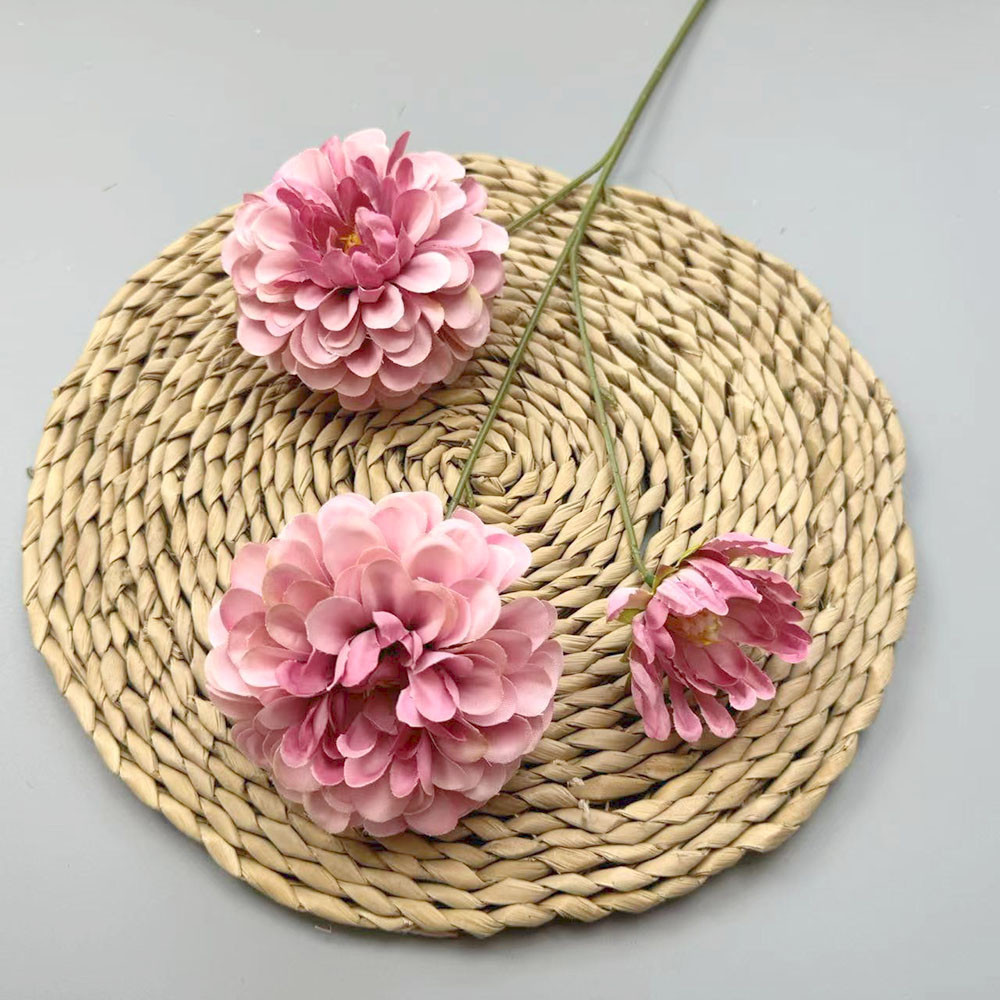 Jual IN GOOD - C02 ANXI 65cm Artificial Bunga Mawar 3 Cabang 3 Kuntum ...