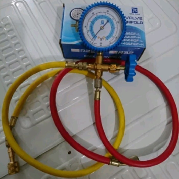 Jual Manifold single set Multi pengisian freon AC R32 R410 Part Boleyn Store | Shopee Indonesia