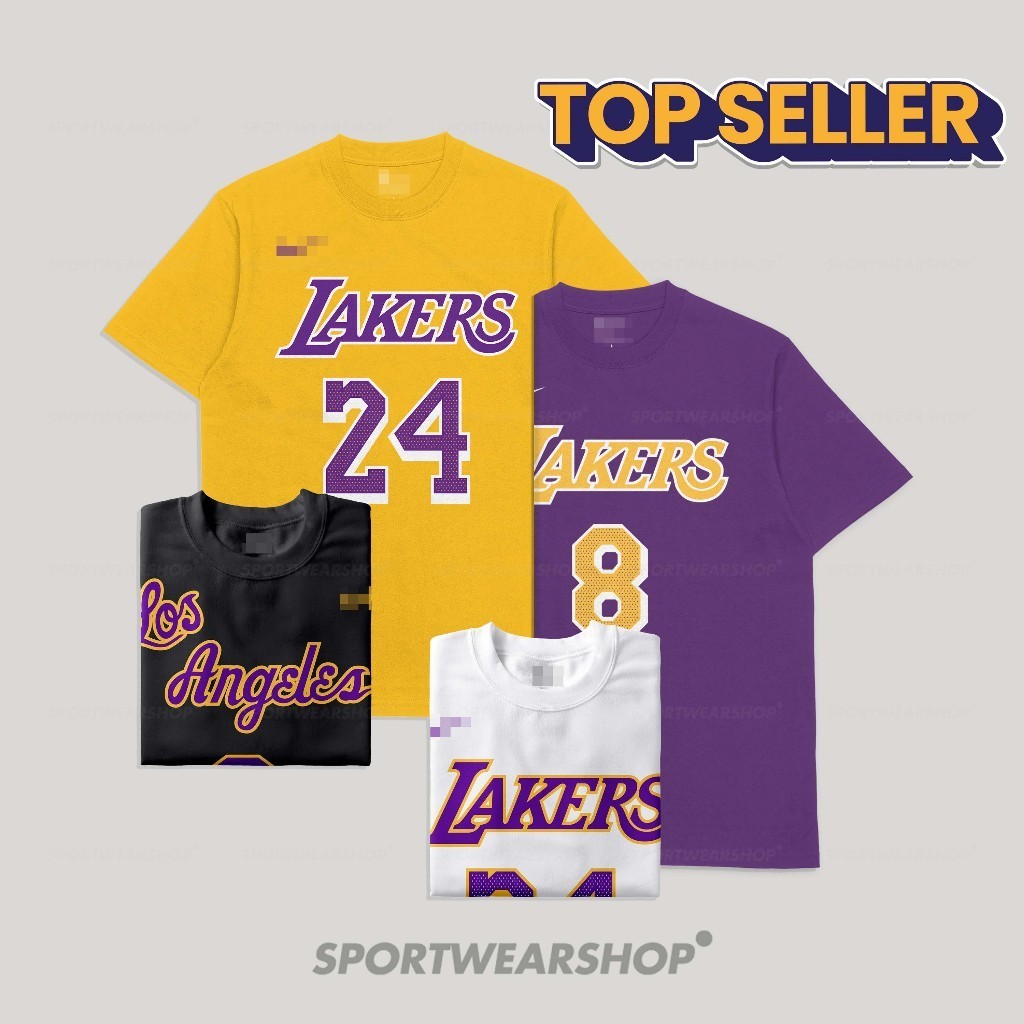 Jual Baju Basket Pria Wanita Kaos NBA Tshirt Basketball Los Angeles La ...