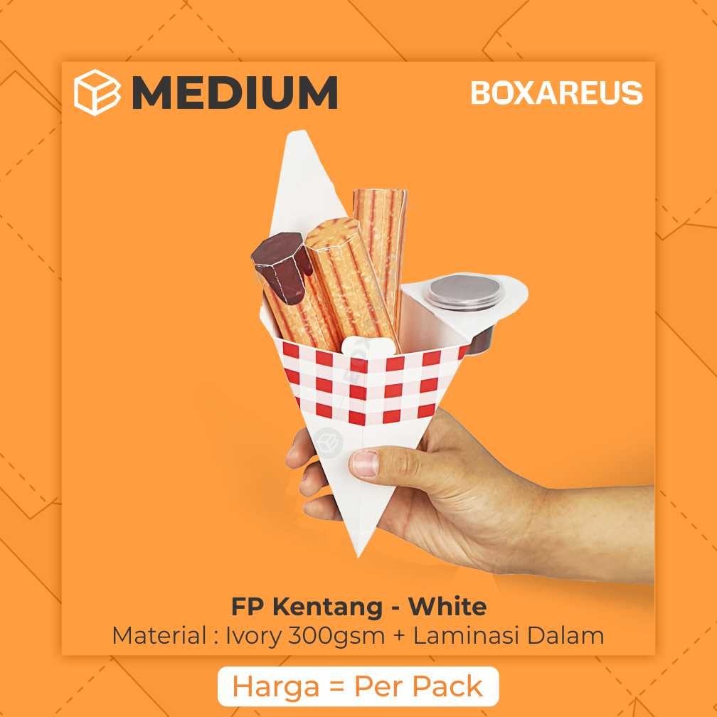 Jual Kemasan Dus Kentang Goreng Churros French Fries Packaging | FP ...