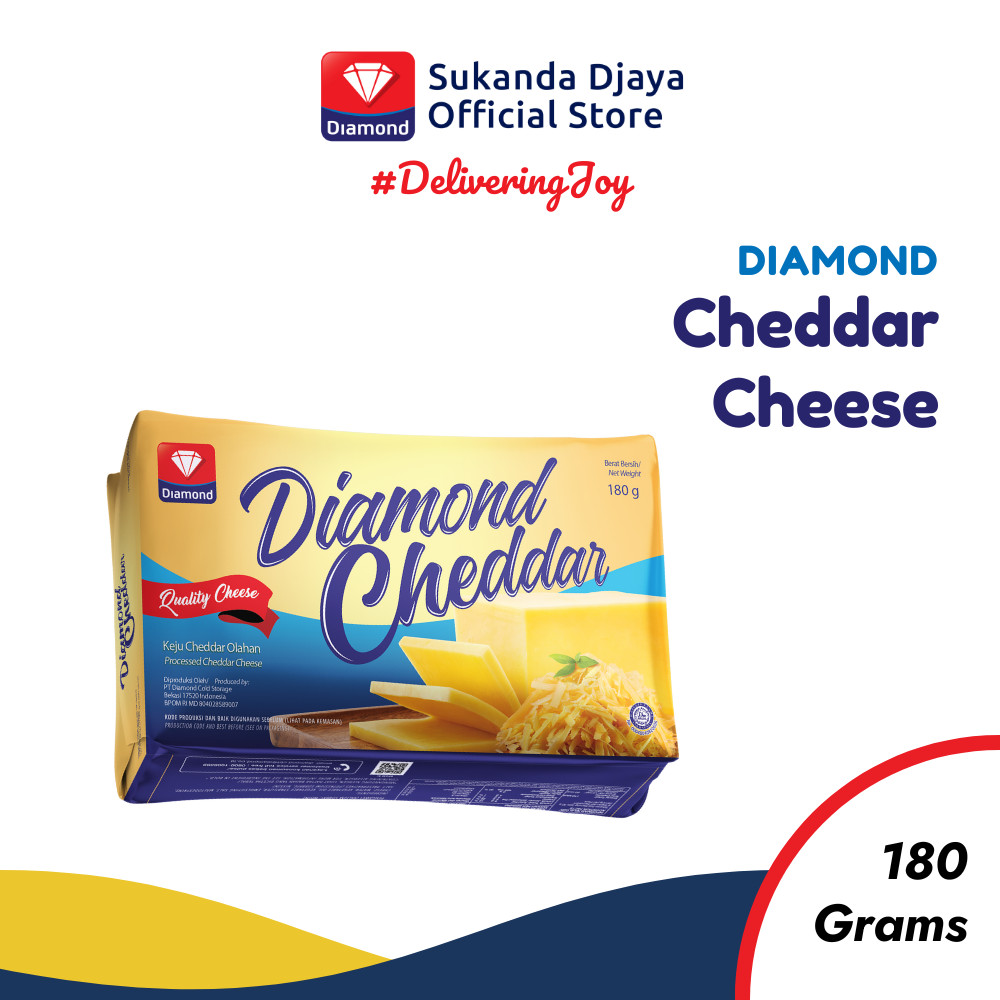 Jual Diamond Cheddar Cheese 180 Gr | Shopee Indonesia