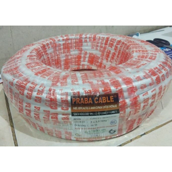 Jual Kabel Praba NYM 2 x 2,5 mm meteran kabel listrik instalasi | Shopee Indonesia