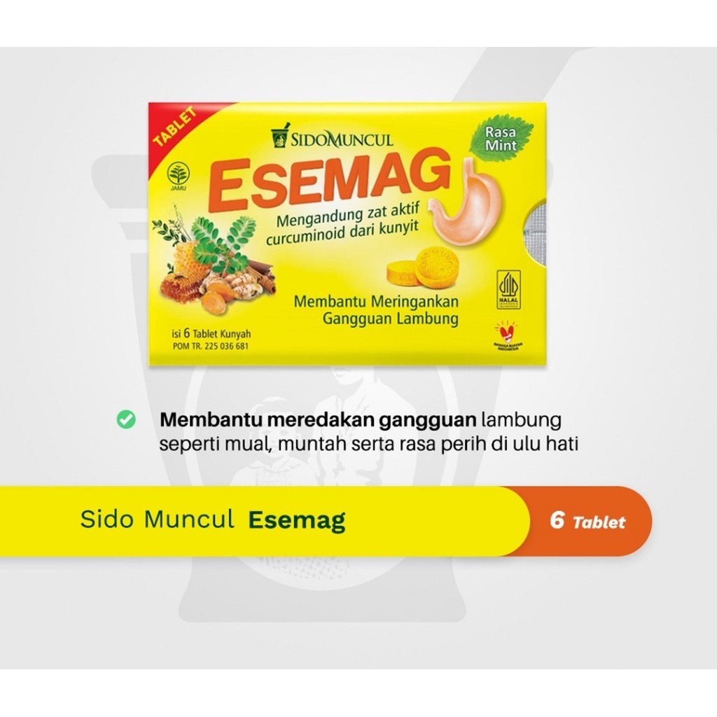 Jual Sido Muncul Esemag 6 Tablet - Sakit Perut Lambung Maag Perih ...