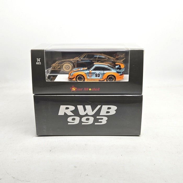Jual Star Model Skala 1/64 Porsche RWB Rauh-Welt 993 GT Wing GULF With ...