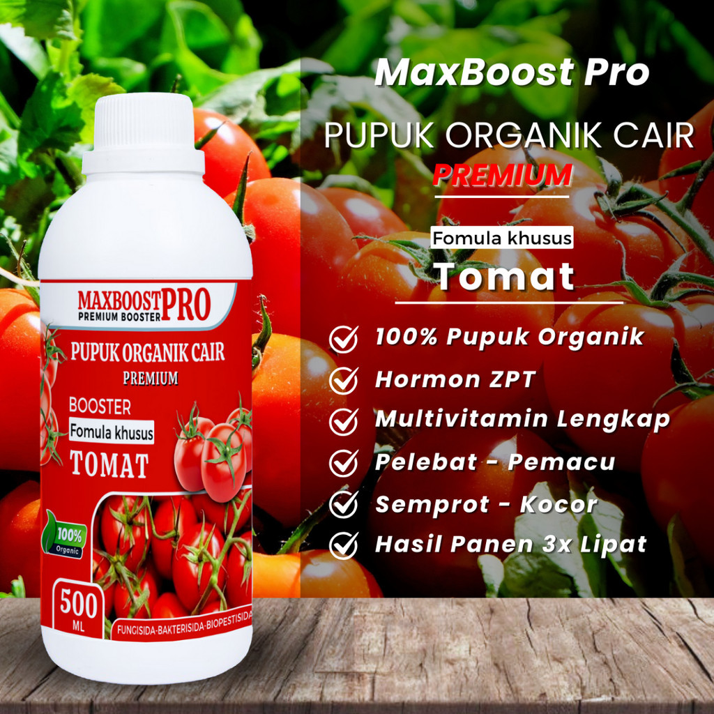 Jual Booster Tomat 500ml, Pupuk Organik Cair Tanaman Tomat, Melebatkan Secara Maksimal 100ml ...