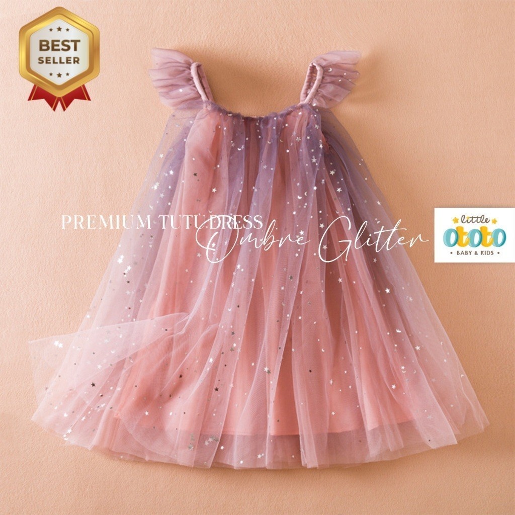 Jual [LITTLEOTOTO] 2-8th DRESS TUTU GLITTER - IMPORT KOREA Baju Baby ...