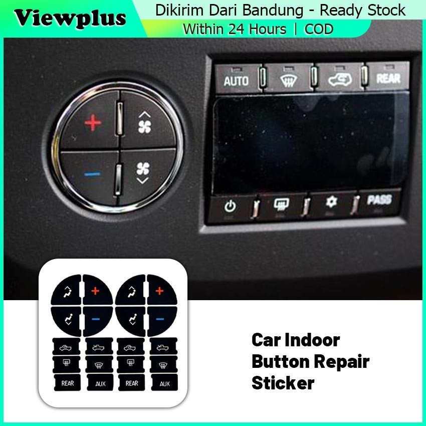 Jual Stiker Tombol Switch Panel AC Mobil / Stiker Panel Tombol Mobil AC ...