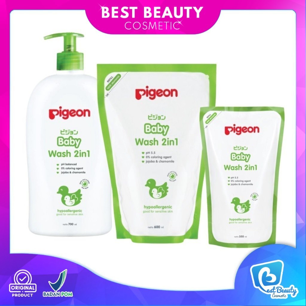 Jual ★ BB ★ PIGEON Baby Wash 2 in 1 Chamomile | Shampoo & Sabun Cair ...