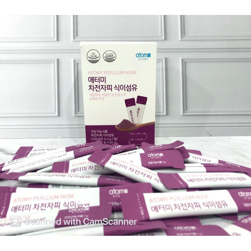 Jual Psyllium Husk Fiber 1 Box isi 30 Sachet Original | diet detox usus ...