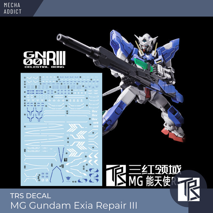Jual Water Slide Decal MG Gundam Exia 00 Repair III R3 By TRS | Shopee ...
