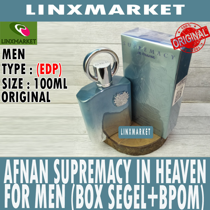 Jual AFNAN SUPREMACY IN HEAVEN FOR MEN EDP 100ML (BOX SEGEL+BPOM ...