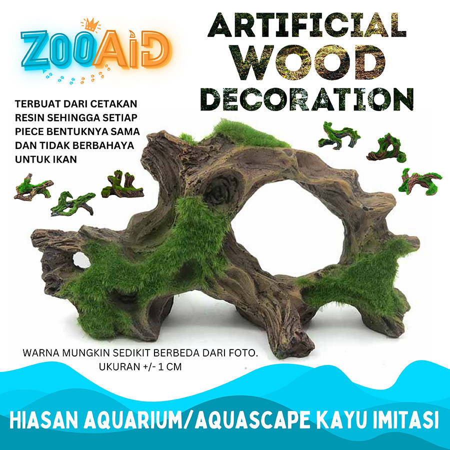 Jual DEKORASI AQUARIUM MODEL POHON KAYU RESIN/HIASAN AQUARIUM KAYU ...