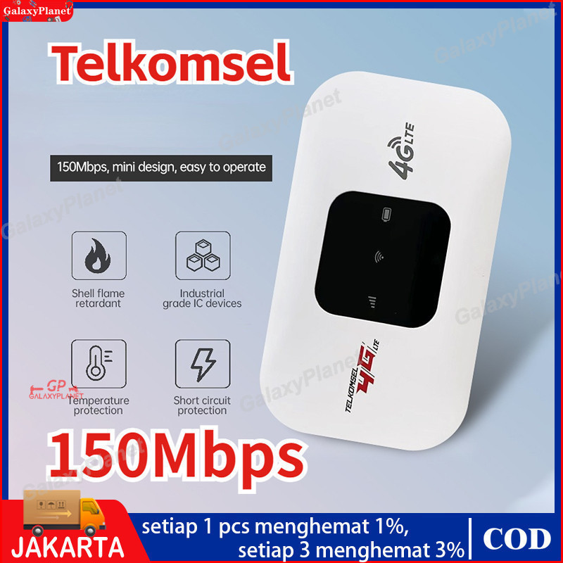Jual 【COD】MIFI MODEM WIFI 4G 150 MBPS UNLOCK ALL OPERATOR ALL Perdana Telkomsel | Shopee Indonesia
