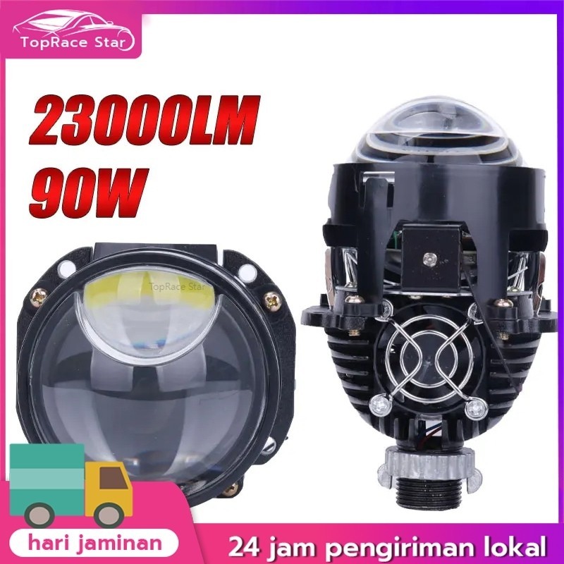 Jual BILED WST 3 INCH DC 12V 55W Lensa Projector Blue Lens Projie ...