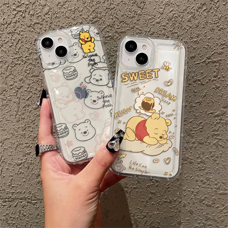 Jual Casing ponsel winnie the pooh kartun yang lucu Disney bening Case hp Samsung A04e A13 A15 ...