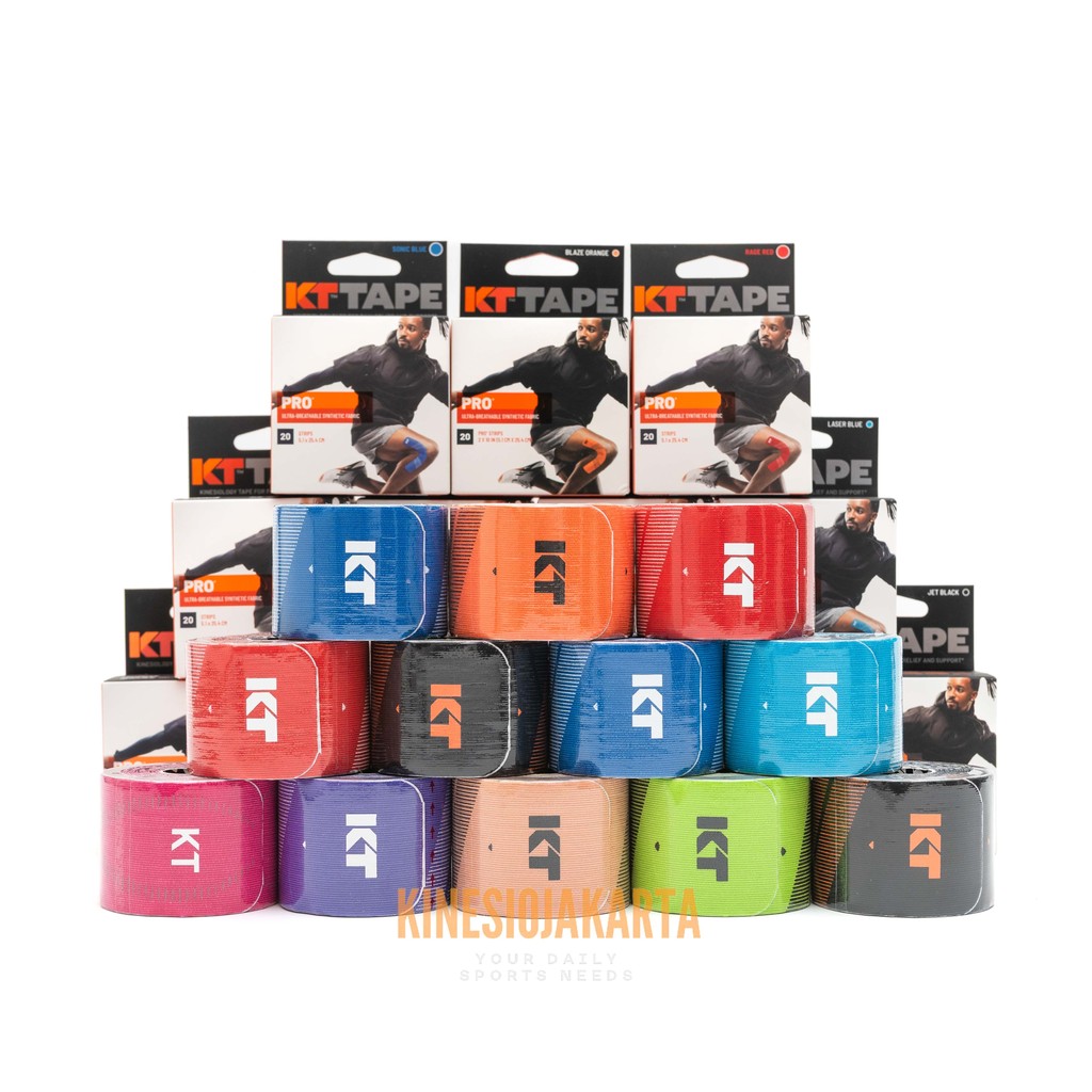 Jual KT Tape Pro Original USA PreCut Tape 20 Strips 5cm x 25m / Kinesio ...