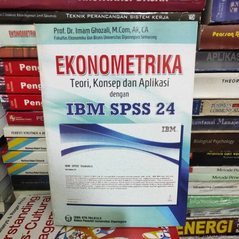 Jual ekonometrika teori, konsep dan aplikasi dengan IBM SPSS 24 by imam ghozali | Shopee Indonesia