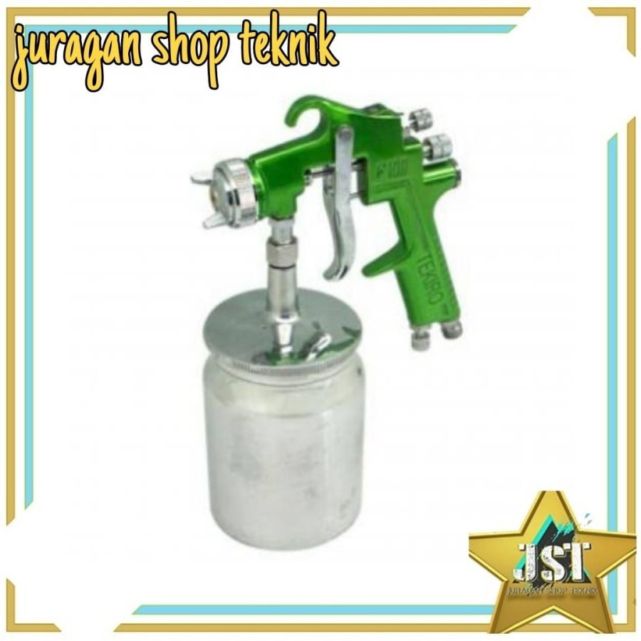 Jual TEKIRO AIR SPRAY GUN F100 S TABUNG BAWAH ALAT CAT SEMPROT TEKIRO ...