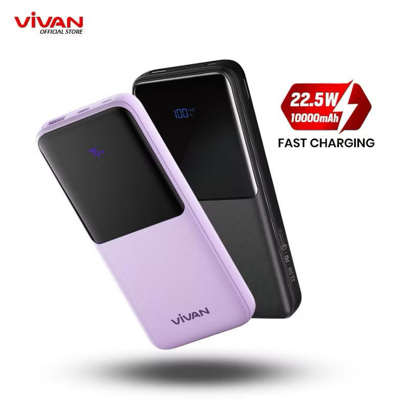 Jual VIVAN Powerbank 10000 mAh VPB-E10 4 Output Fast Charging 22.5W PD ...
