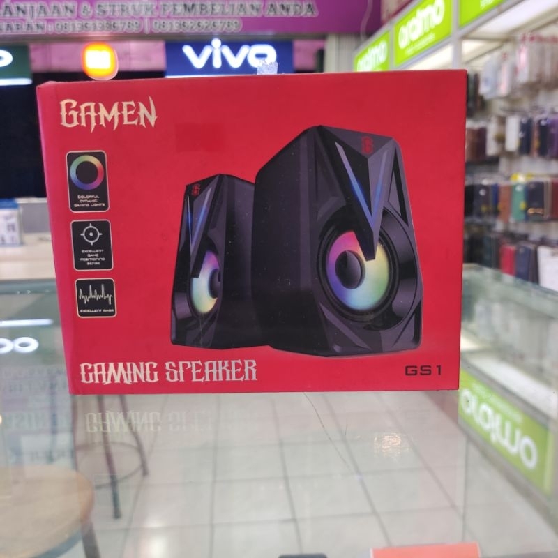 Jual Speaker Gamer Gamen GS1 Suara mantap Bass For PC atau Labtop | Shopee Indonesia