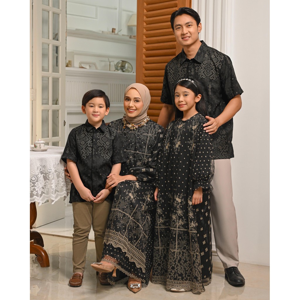 Jual Geulis.id SURINALA SERIES BLACK / FAMILY SET / SARIMBIT KELUARGA ...