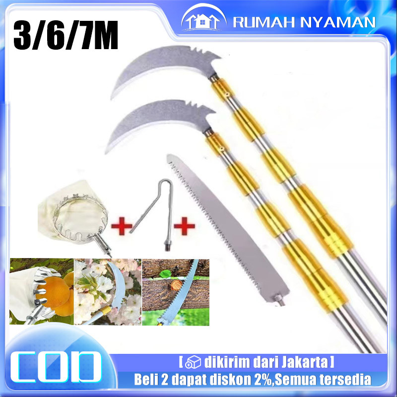 Jual Tool House 6M 7M alat pemetik buah/galah pemetik buah/tongkat pemetik buah/alat petik buah ...