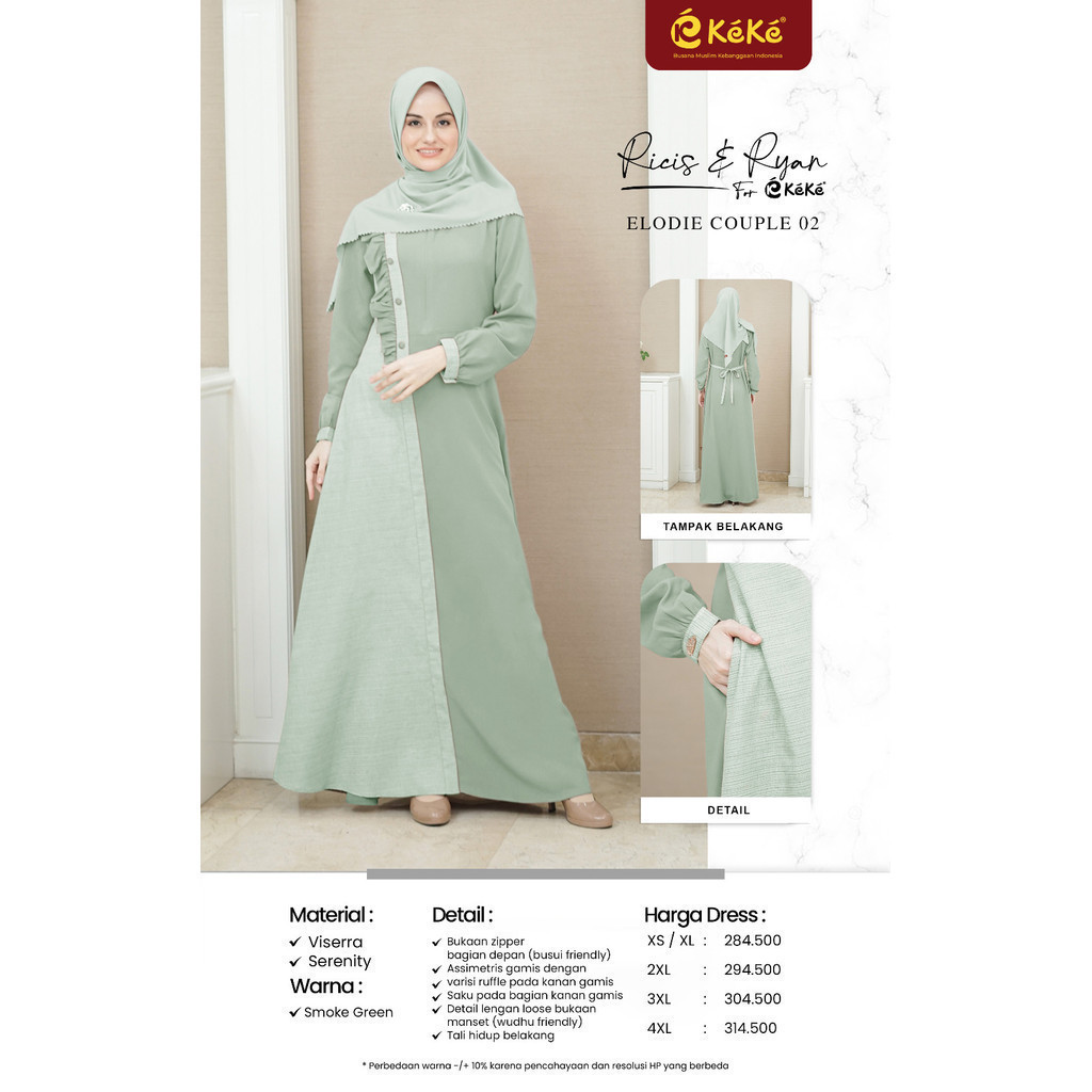 Jual Gamis Cpl Cp Elodie Couple 02 by Keke | Shopee Indonesia